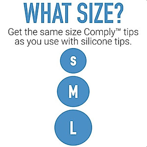 Comply Foam Ear Tips for Beats Fit Pro and Beats Studio Buds, Ultimate Comfort, Unshakeable Fit, Assorted, 3 Pairs,Black