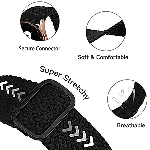 MYAPULUA 20mm Braided Stainless Steel Band for Samsung Galaxy Watch 6/5/4/3/2/1