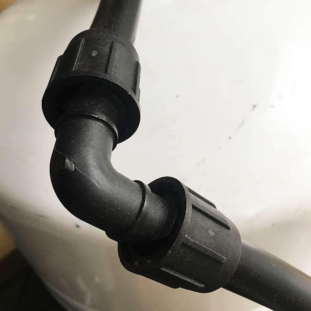 Perma-Loc Tubing Elbow - Size 3/4" - 2 Pack | Reusable Connector | Drip irrigation Parts | Fittings | Compatible with Drip Depot Polyethylene Tubing