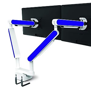 ZG2 Premium Desk-Mounted Dual Monitor Arm with Three-Dimensional Adjustability Over Desktop – Supports Two Monitors, Each up to 38” (24.3 lbs.)