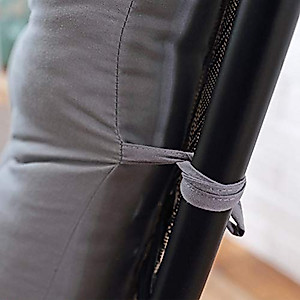 Moonase 67 Inch Patio Chaise Lounger Cushion, IndoorOutdoor Rocking Chair Sofa Cushion with Ties and Top Cover,Non-Slip Sun Lounger Rocking Chair Swing Bench Cushion, Gray