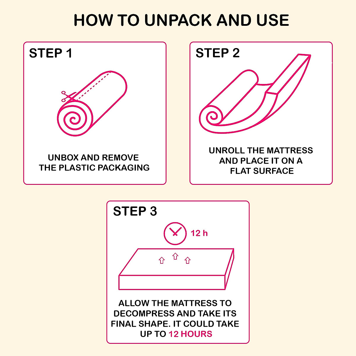 XOLLOZ | Lash Bed Mattress + Wipeable Cover + Pillow | Mattress with Four Corner Straps & Anti-Slip Bottom | Curved Pillow with Neck & Back Support | Wipeable Artificial Leather Bed Cover