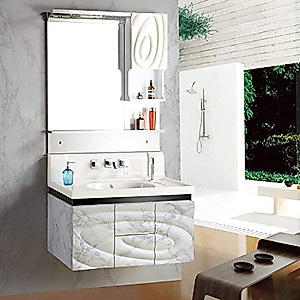 Marble Wallpaper Granite Paper for Old Furniture Self Adhesive and Removable Cover Surfaces 17.71 inch x 78inch Marble Paper Peel and Stick Easy to Apply