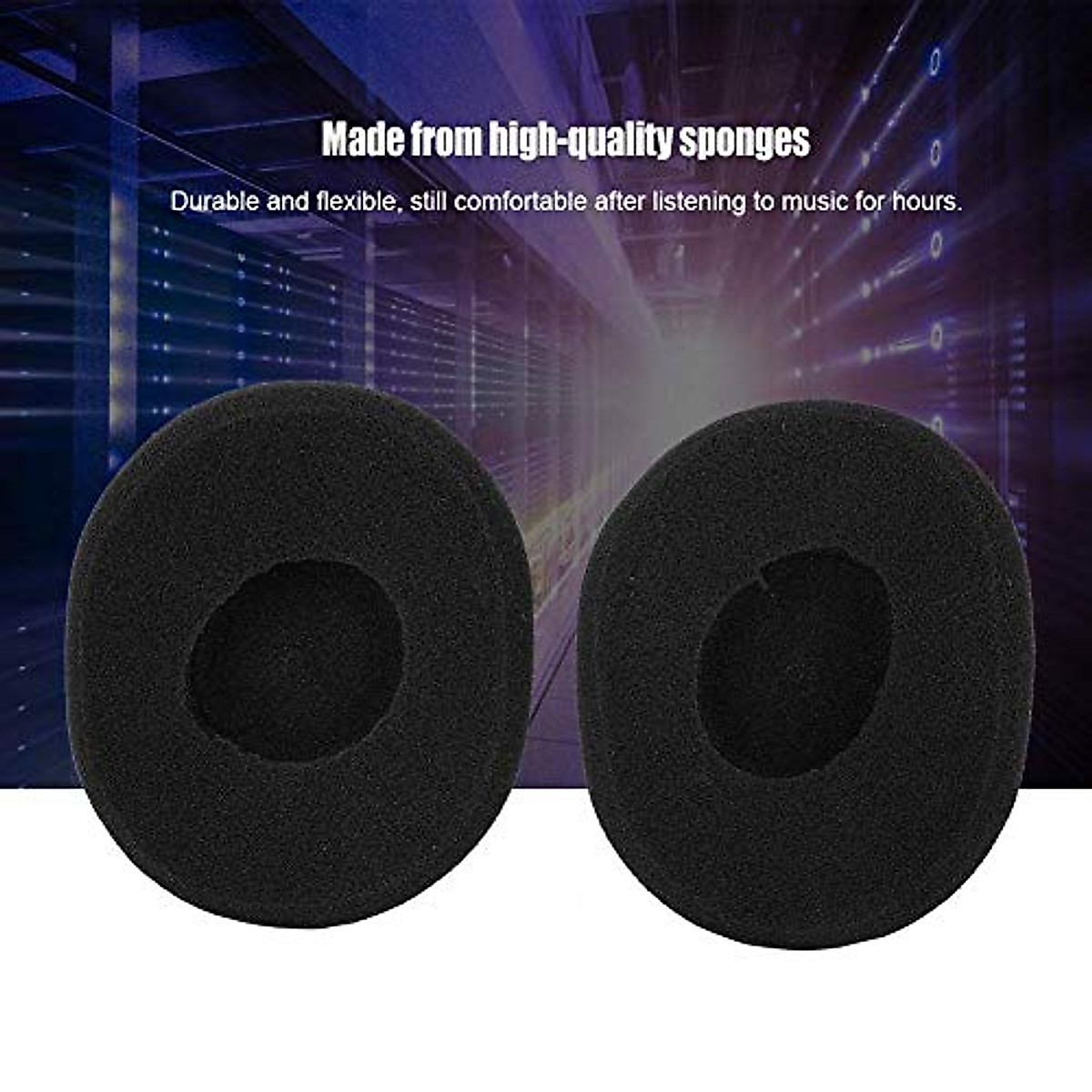 2Pcs Replacement Earmuffs Ear Pads Cushion for Logitech H800