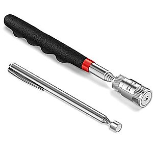 2 Pack Magnetic Pickup Tool Gifts For Men, Telescoping Pick Up Gadget with LED Lights, Strong Magnet Head to Reach, Tool Christmas Gift for DIY Handyman, Father/Dad, Husband, Boyfriend, Him, Women