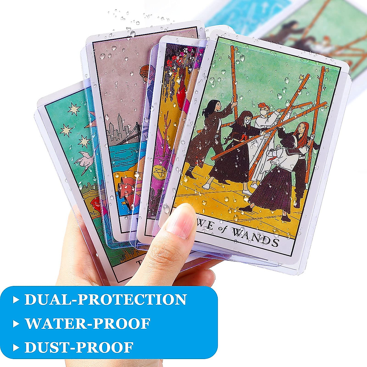 Hard Plastic Card Sleeves Trading Card Holder Baseball Card Sleeves Card Protector Holder for Baseball Card, Football Cards, Gaming Cards 3 x 4 Inch (200 Pieces)