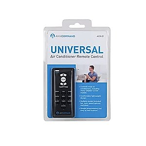 AnyCommand ACR-01 Universal AC Remote Control for Window Air Conditioners, Black, (Error:#Name?)