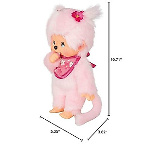 Monchhichi Sakura (Cherry Blossom) Girl Plush Toy - Pink