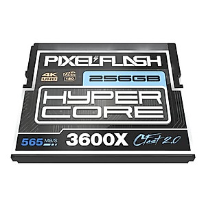256GB PixelFlash CFast 2.0 Memory Card 3600X HyperCore 565MB/s SATA3 VPG180 CFast Card Compatible w/DSLR Cinematic Video & Photo cams Lab Tested-Certified Flash Memory 256 GB 2023 Model