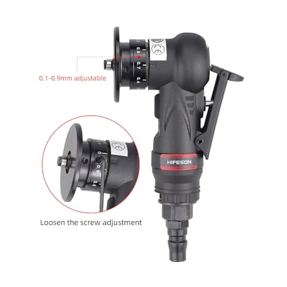 Pnuematic Chamfer Tool Deburring Tool for Metal Trimming, Air Beveling Tool Mini Chamfering Machine Small Handheld Grinder for Inner Hole and Metal Edge Deburring