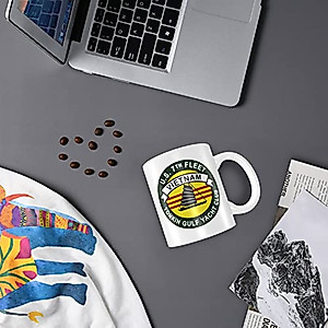 Tonkin Gulf Yacht Club Us 7th Fleet Vietnam Porcelain Coffee Mugs, Classic Ceramic Cup For Tea Latte Cappuccino