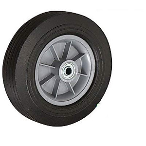 CasterHQ 10" X 2-3/4" - 2-1/4" Offset HUB Flat Free Hand Truck Wheel - 650 LB Cap - Bore Size 5/8" - Commercial/Industrial Application Equipment - Puncture Proof