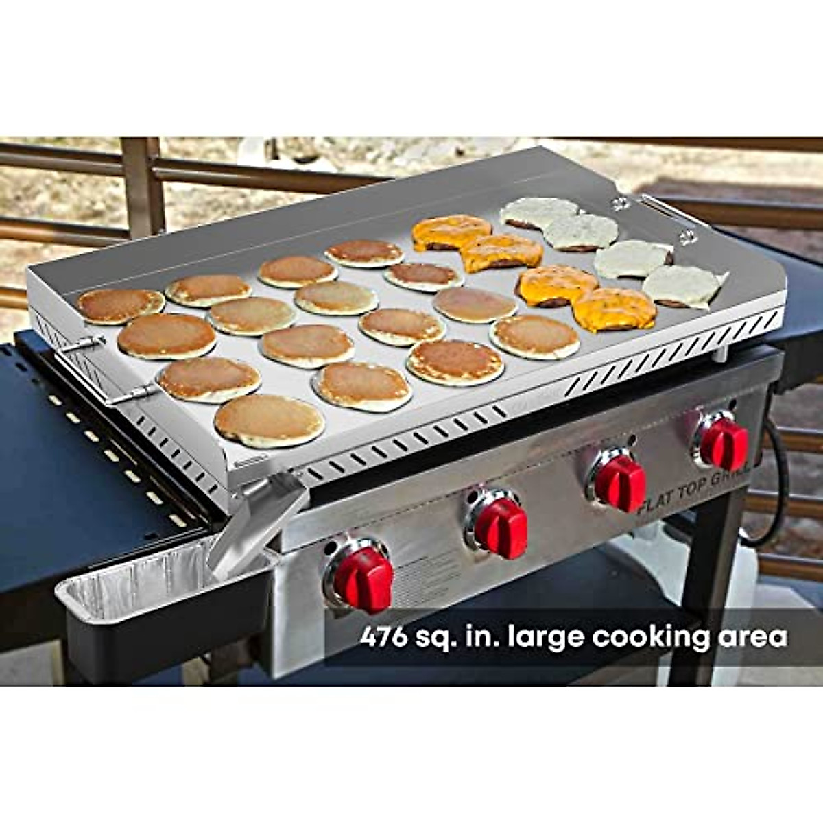 Stanbroil Stainless Steel Flat Top Griddle for Camp Chef 4 Burner Grills, FTG600, FTG900PG, Replacement for FTG600P, Cooking Dimensions: 28" x 17"