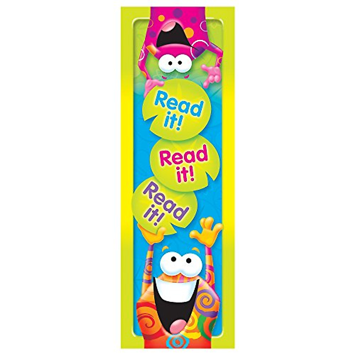 Trend Enterprises Frog-Tastic Read It Bookmarks, 6-1/2 x 2 Inches, Pack of 36