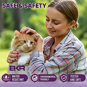 BKRMART Flea and Tick Collar for Cats, 8 Months Protection Natural Cat Flea Collar and Tick Treatment, One Size Fits All Cats Flea & Tick Prevention Collar 2 Pack