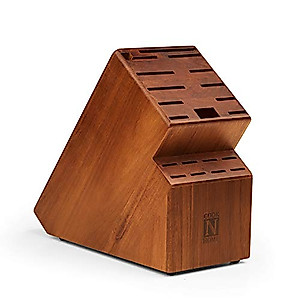 Cook N Home knife storage block, 20 slots, Acacia wood,2660