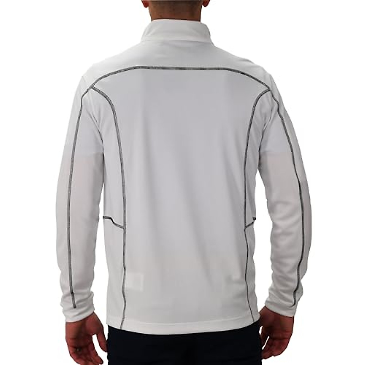 Columbia Omni-Wick Shotgun 1/4 Zip, White, Large