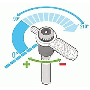 2 Pack Hunter MP Rotator Adjustment Tool MPTOOL, Orange Sprinkler Adjustment Tool, Hunter MPTool Sprinkler Tool Pack of 2 Adjustment Wrench for all MP Rotator Nozzles with Included LED Keychain Light
