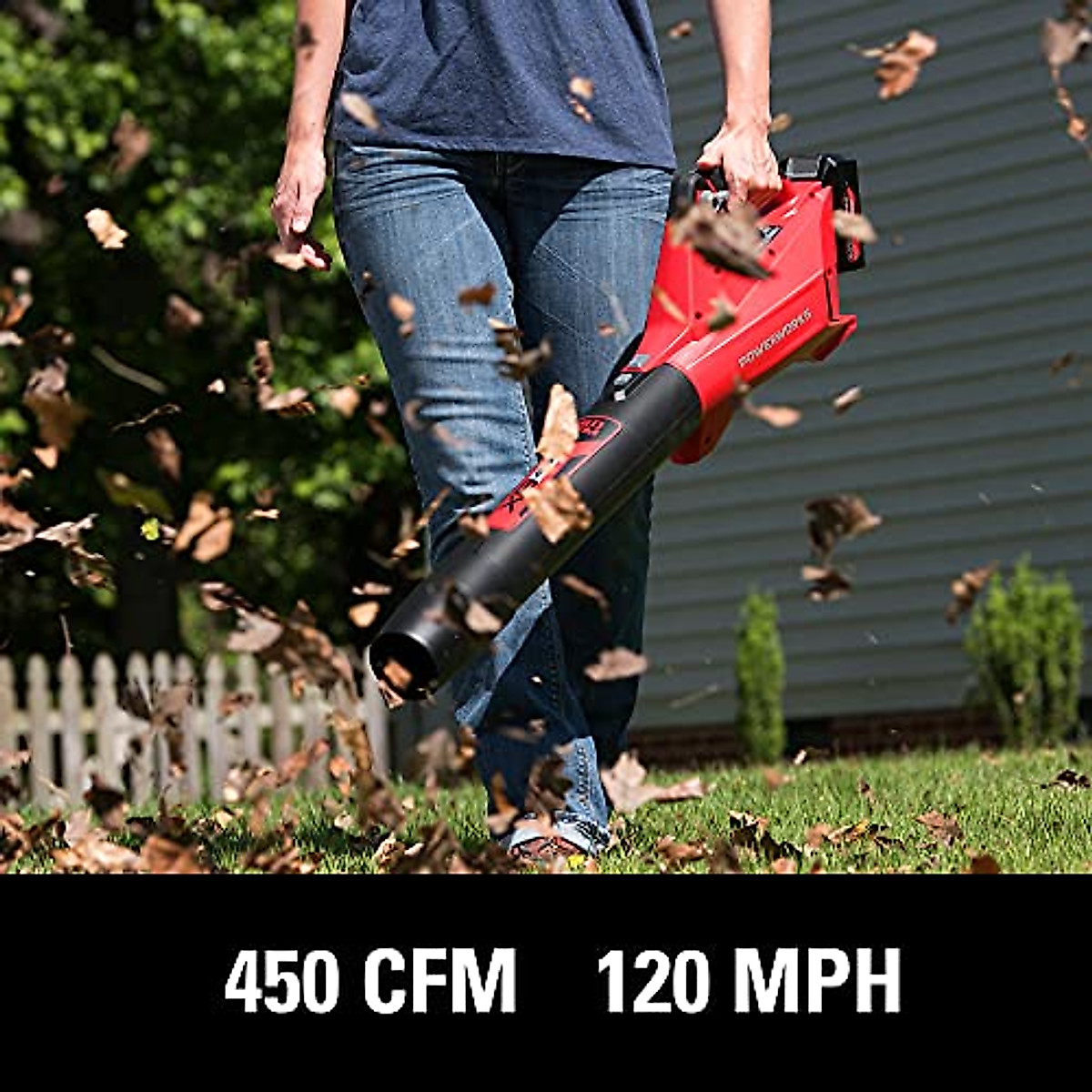POWERWORKS XB 40V (120 MPH / 450 CFM) Cordless Axial Blower, 2Ah Battery and Charger Included BLP302