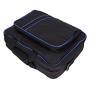 Travel Carrying Bag Portable Travel Carrying Bag Large Capacity Protective Console Case for PS5 Games Controller and Game Console Storage Pack for PS5(Blue Black)