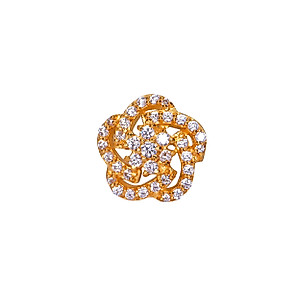 Unique Nose Stud Indian Nose Ring Gold Nose Stud Indian Nose Stud Crock Screw Nose Stud Sterling Silver Nose Stud White Diamond Nose Stud