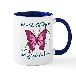 CafePress World's Greatest Daughter In Law Mugs Ceramic Coffee Mug, Tea Cup 11 oz