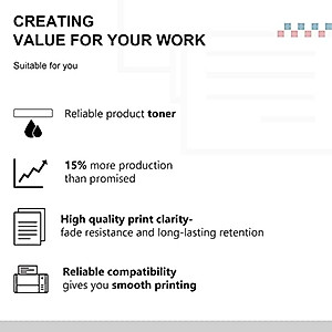 NIRE TN460 Toner Compatible TN-460 Cartridge Replacement for Brother DCP-1200 DCP-1400 HL-1230 HL-1240 HL-1250 HL-1270N HL1430 HL-1435 HL-1440 HL-1450 HL-1470N MFC-8300 Printer (1-Pack,Black )