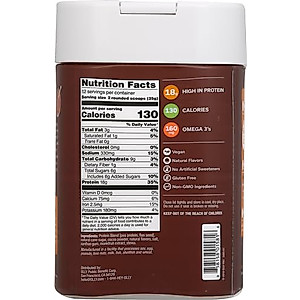 OLLY Plant Powered Protein, 18g Plant Protein, Protein Powder, Vegan, Gluten Free, Non GMO, Chocolate, 12 Day Supply - 14.8 Ounces