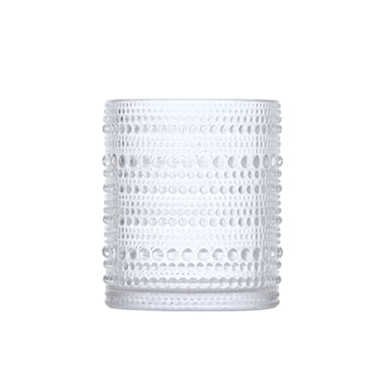 Fortessa Jupiter Vintage Glassware Collection, Double Old Fashioned Cocktail Glass 4 Pack, Clear, DOF 4 Pack (10 Ounce)