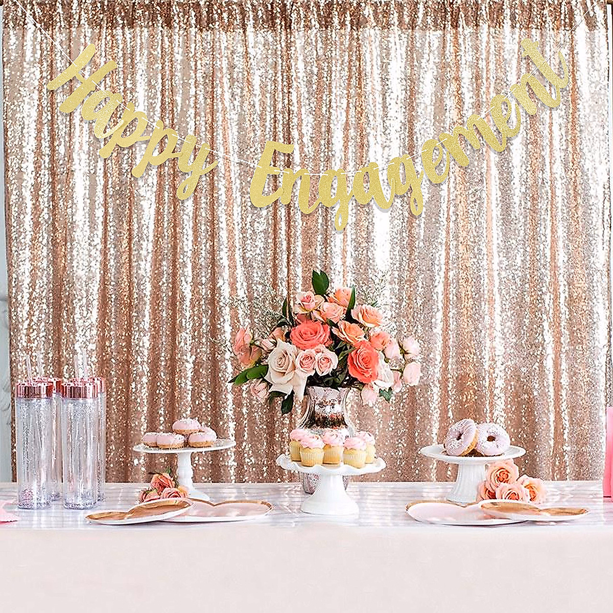 Happy Engagement Banner - Engagement/engage Banner,engagement Party Decorations,our Engagement Signs,engagement Welcome Home Party Decorations,wedding Engagement Party Banner