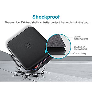 Kootek Carrying Case for Nintendo Switch and Switch OLED Model 2021, Hard Shell Travel Cases with 21 Games Storage Slots, Shoulder Strap, Storage for Switch Console, Pro Controller, Switch Dock
