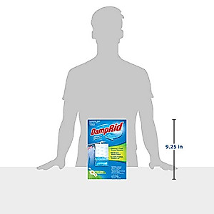 DampRid FG80 Hanging Moisture Absorber Fresh Scent, 6 Count