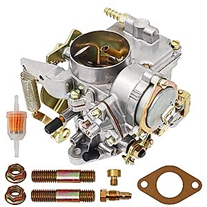 34 Pict-3 Carburetor For VW Beetles Super Beetles 1971-1979 Dual Port 1600cc Air Cooled Type 12V Engine Electric Choke Volkswagen Bug Bus Thing Karmann Ghia Squareback Transporter #113129031K