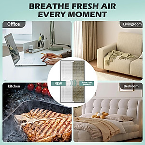 F1 Replacement Filter Compatible with Filtrete 3M C01 T02 Room Air Cleaner Purifer FAP-C01-F1,FAP-T02-F1, FAP-01BA-G1, FAP-T02WA-G1 ＆ FAP-ST02N, Part#FAPF-F1-2P, 2packs