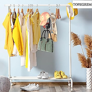 TOFIIGREM Rotatable Purse Handbag Hangers (3-Pack), Silver Metal Handbag Hooks Purse Organizer, Closet Hooks Space Saving for Bags Backpack Purses Handbags Tie Hats Belts