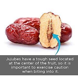 Jujube Date, Red Date, 100% Natural,Health Snack, Dried Fruit, Sweet and Chewy Net weight: 5LB…