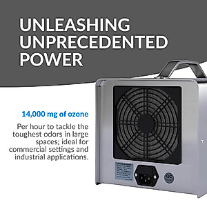 New Comfort SS12000 Commercial Ozone Generator and Air Purifier, 9000 to 20000 mg/hr, Powerful Ozone Generator for Industrial Use