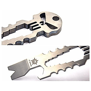 BANG TI Titanium Punisher Bottle Opener Pocket Pry Bar Multi Key Chain Tool