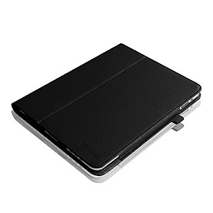 Fintie Folio Case for Original iPad 1st Generation - Slim Fit Vegan Leather Stand Cover with Stylus Holder for iPad 1st Generation 2010, Black