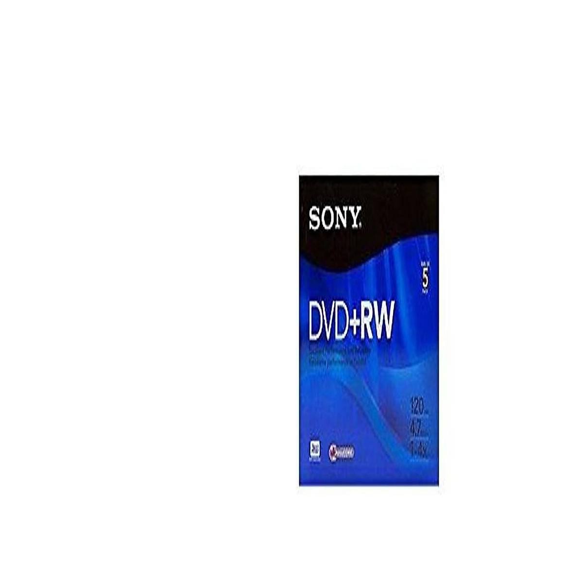 Sony 5DPW47R2H 5-Pack DVD+RW Rewriteable DVD Discs (4.7GB)