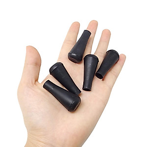 Honbay 10PCS Soft Rubber Arrowheads Glue on Target Arrow Tips Point Blunt Broadheads Arrowhead Replacement for Outdoor Archery Hunting Game Practice (Internal Dia 8mm)