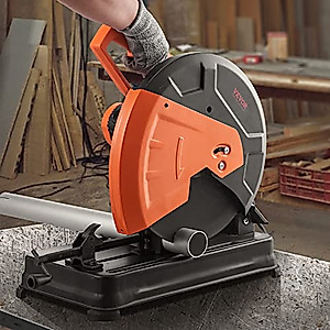 VEVOR Abrasive Chop Saw, 14in / 35cm Blade Cut Off Saw, 2300W 3600RPM Steel Cutting Machine, 0-45 Degrees Adjustable Angle Miter Saw for Cutting Metal Cutting Chop Saw for Steel Rebar Iron Aluminum