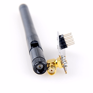 MakerFocus 3pcs NRF24L01+PA+LNA Wireless Transceiver RF Transceiver Module 2.4G 1100m with Antenna and 3pcs NRF24L01+ Breakout Adapter with 3.3V Regulator on-Board for Ar duino