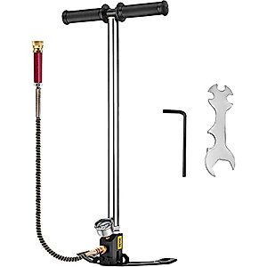 BestEquip Airgun PCP Pump 4500PSI High Pressure Hand Pump 3 Stage Pump Chamber PCP Air Pump