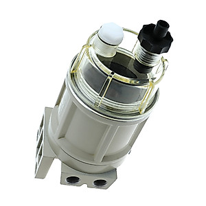 iFJF R12H (R12T Upgrade) Fuel Water Separator Marine Complete Combo - Replaces S3240 120AT NPT ZG1/4-19 Automotive Replacement Spin-on Filter Includes 2 Fittings 2 Plugs