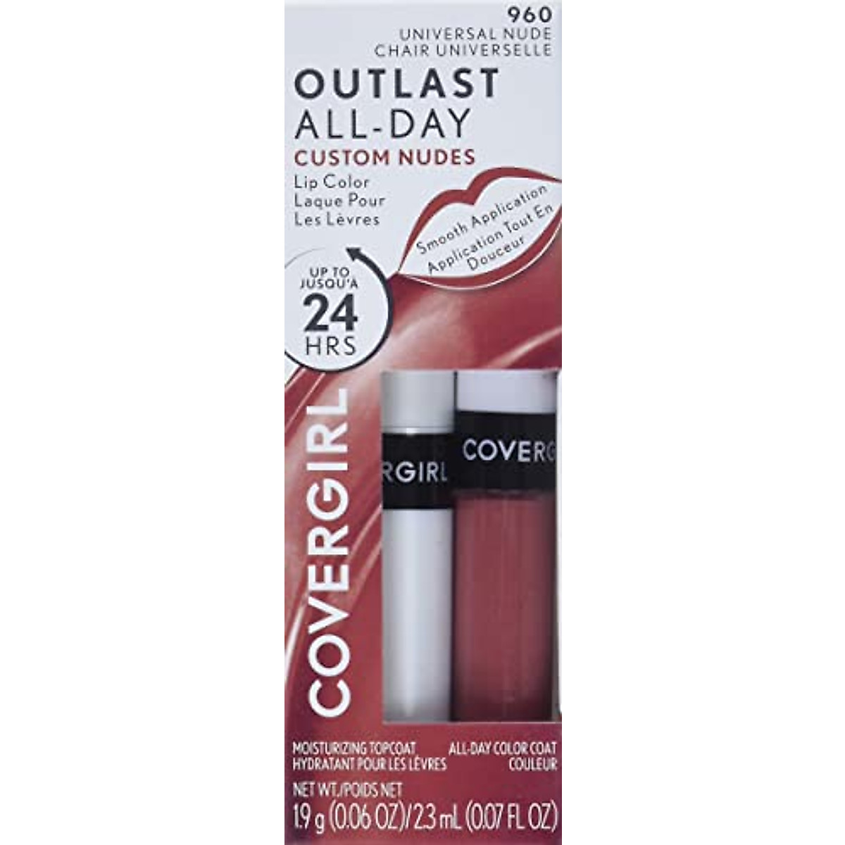 COVERGIRL Outlast All-Day Lip Color Custom Nudes, Universal Nude