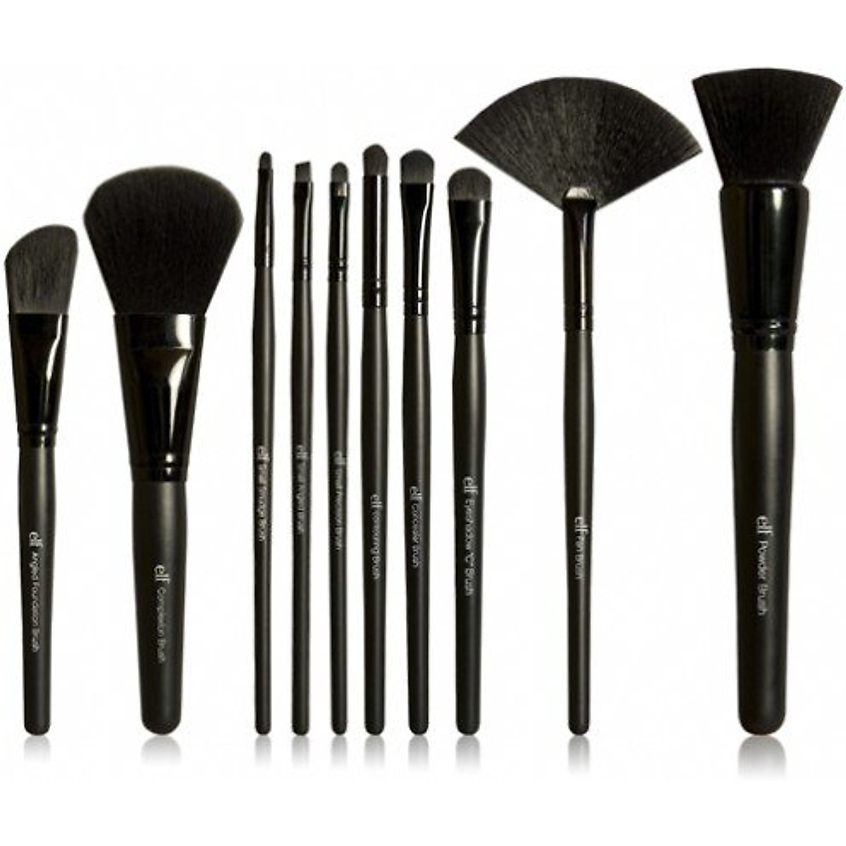 e.l.f. 19-Piece Makeup Brush Set & Roll, 19 Makeup Brushes For All Your Needs From Foundation To Eyeshadow, Made With Synthetic, Cruelty-free Bristles