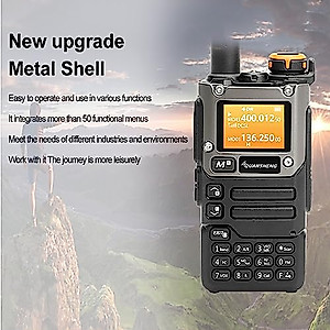 Quansheng UV-K6 UV-K5(8) Walkie Talkie 5W Airband Radio Type C Charge UHF VHF DTMF FM Dual Band Two Way Radio with NOAA Weather Alarm Function