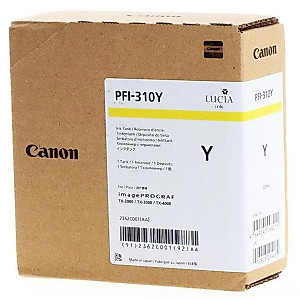 Canon PFI-310 330ml Pigment Ink Tank Bundle - Includes Matte Black/Black/Cyan/Magenta/Yellow