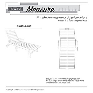 Classic Accessories Veranda Water-Resistant 86 Inch Patio Chaise Lounge Cover, Patio Furniture Covers